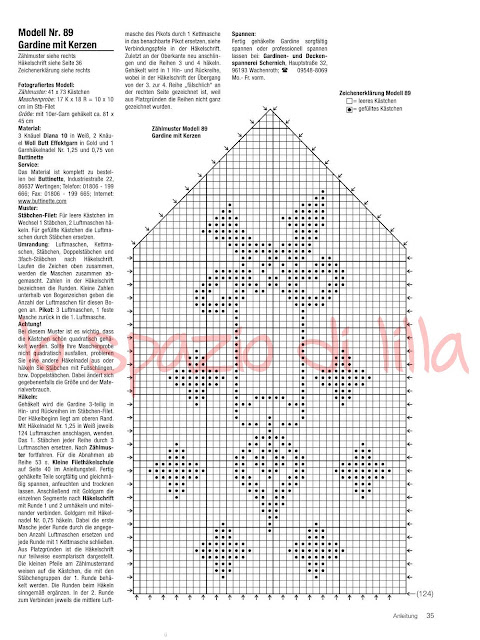 lo spazio di lilla: Natale all'uncinetto: stelline e tendina a filet ...