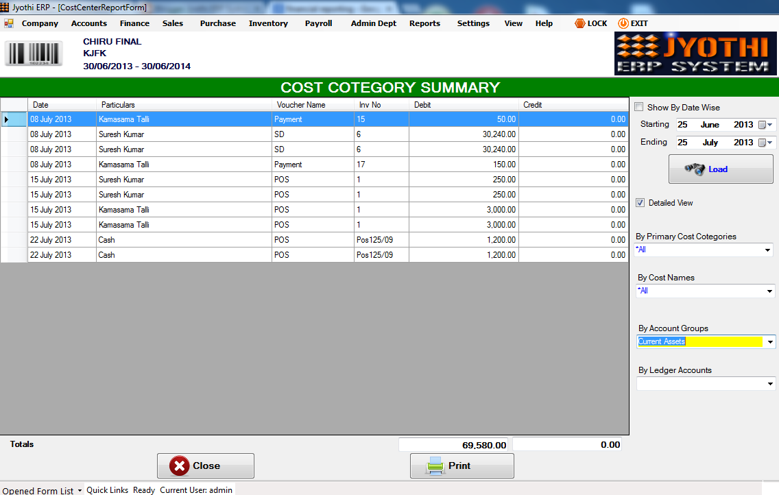 Jyothi Erp System In Vbnet Source Code Erp Client And Server System In Vbnet Financial Reports