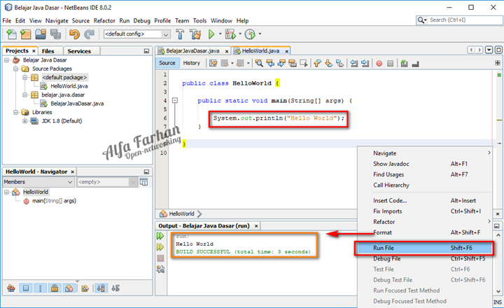 Java Programming 2 Membuat Project Di Netbeans ~ Open Networking