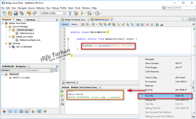 Java Programming 2 - Membuat Project Di Netbeans ~ Open Networking