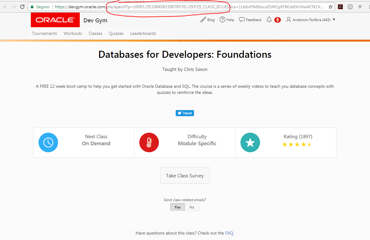 Desenvolvedor Oracle APEX: maio 2018