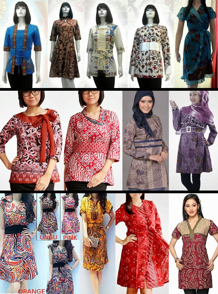 Trend Fashion Baju Batik Wanita Tahun 2014 - INFO WANDHIRA