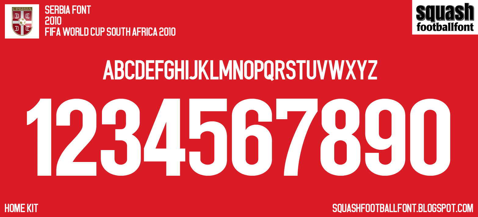SFF: Serbia World Cup 2010 Font