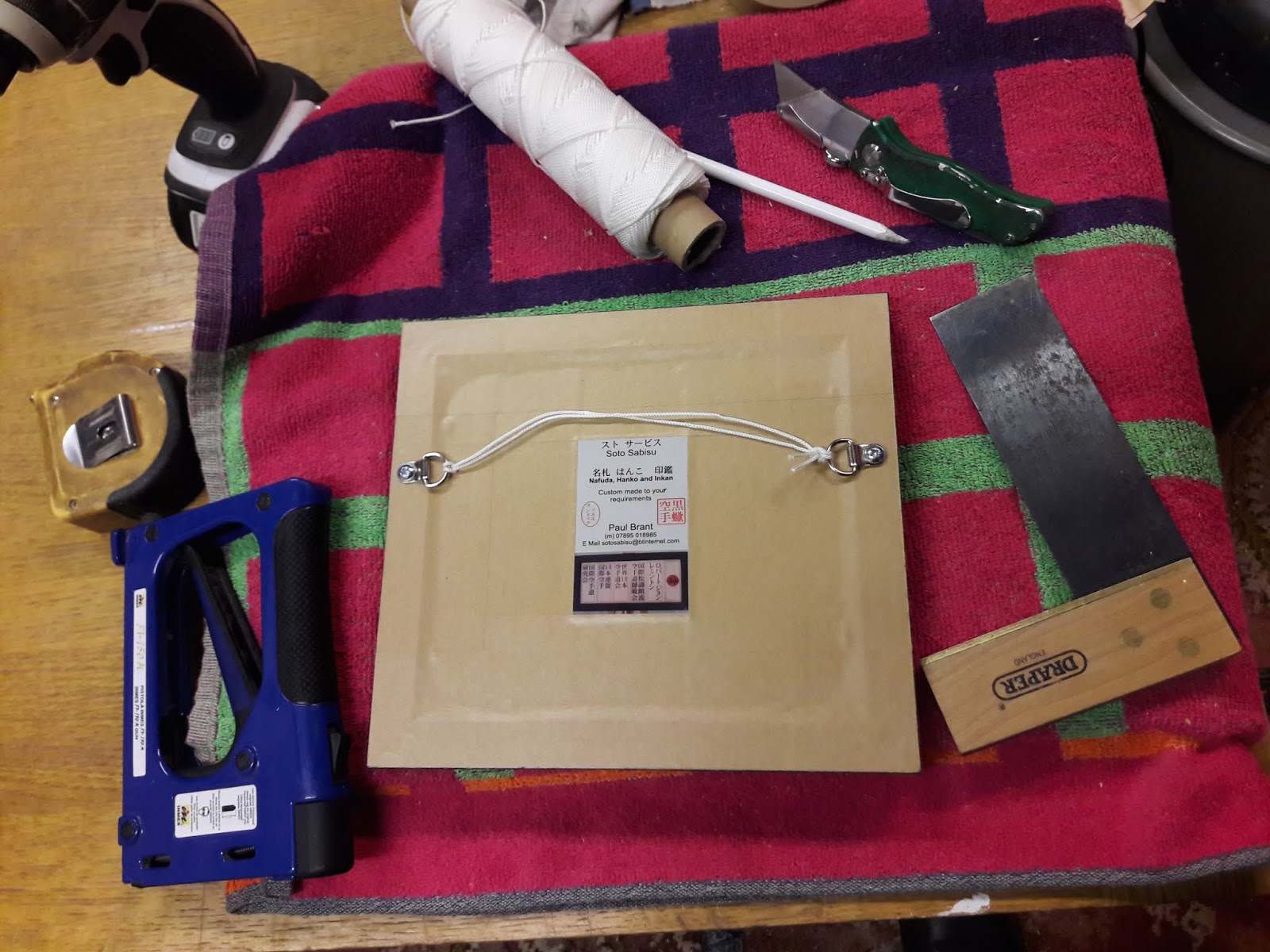 Nafuda, Hanko and Inkan: Nafudakake for Tividale Shotokan Karate Club