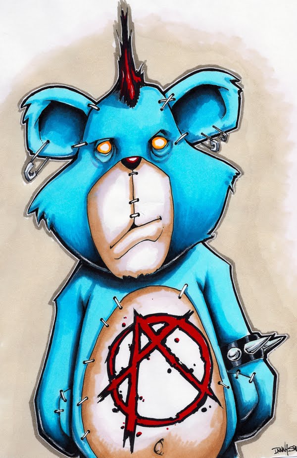D.Silva Designs: Scare Bear: Punk Bear