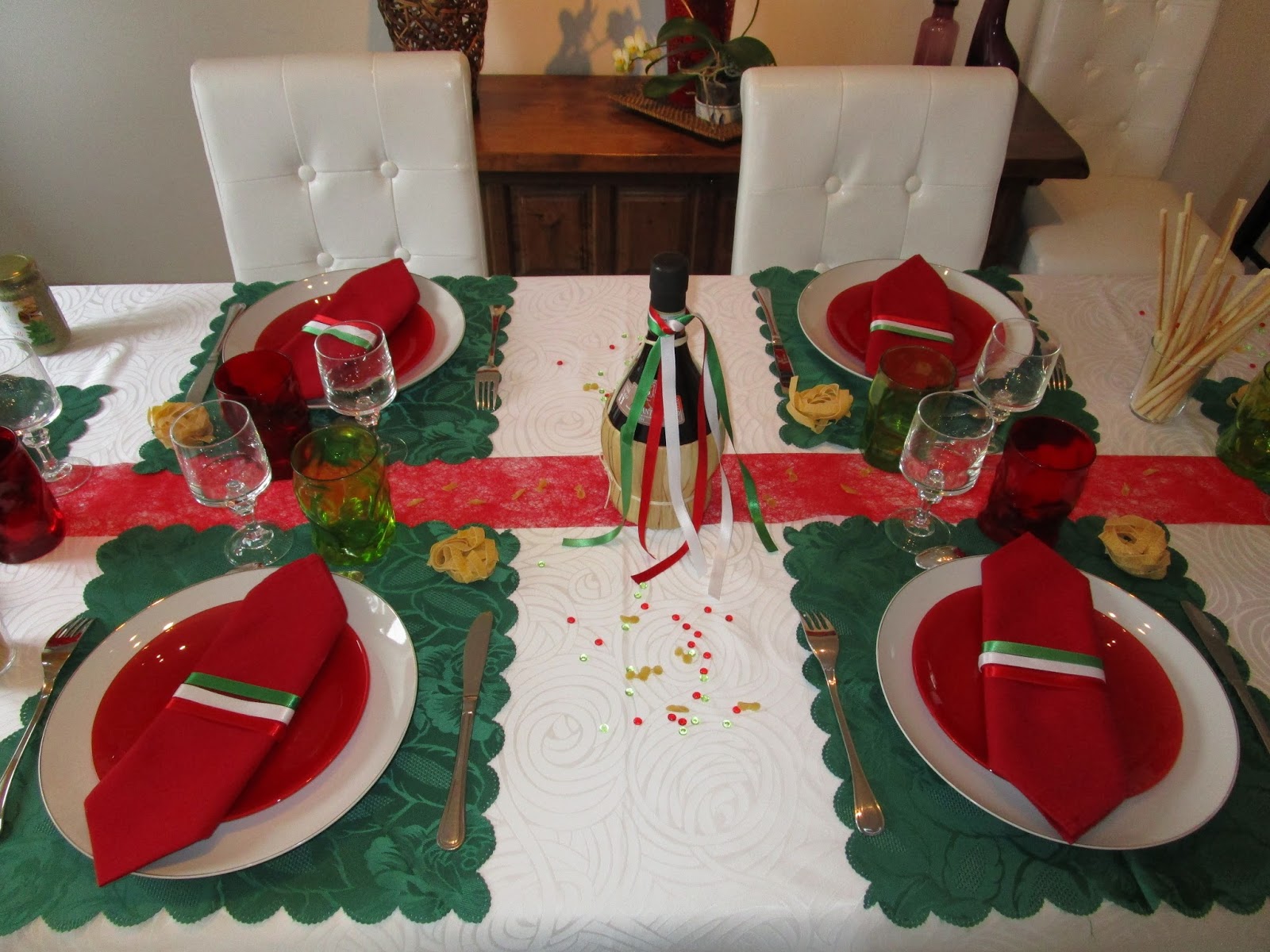 Déco de table à thèmes: Un petit air d'Italie.....