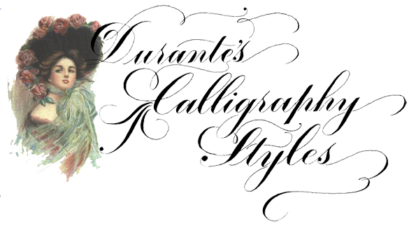 Calligraphy Alphabet : Styles of calligraphy