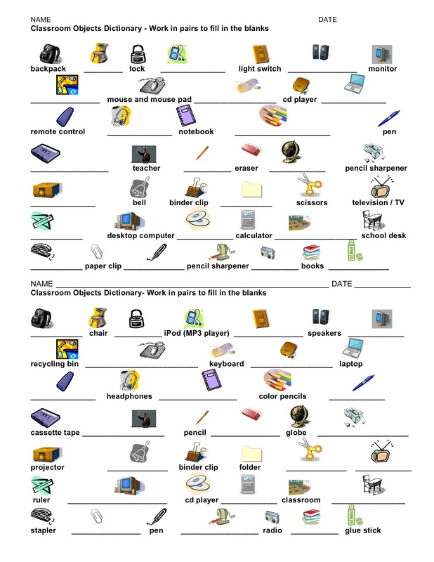 inglês4classes: school objects