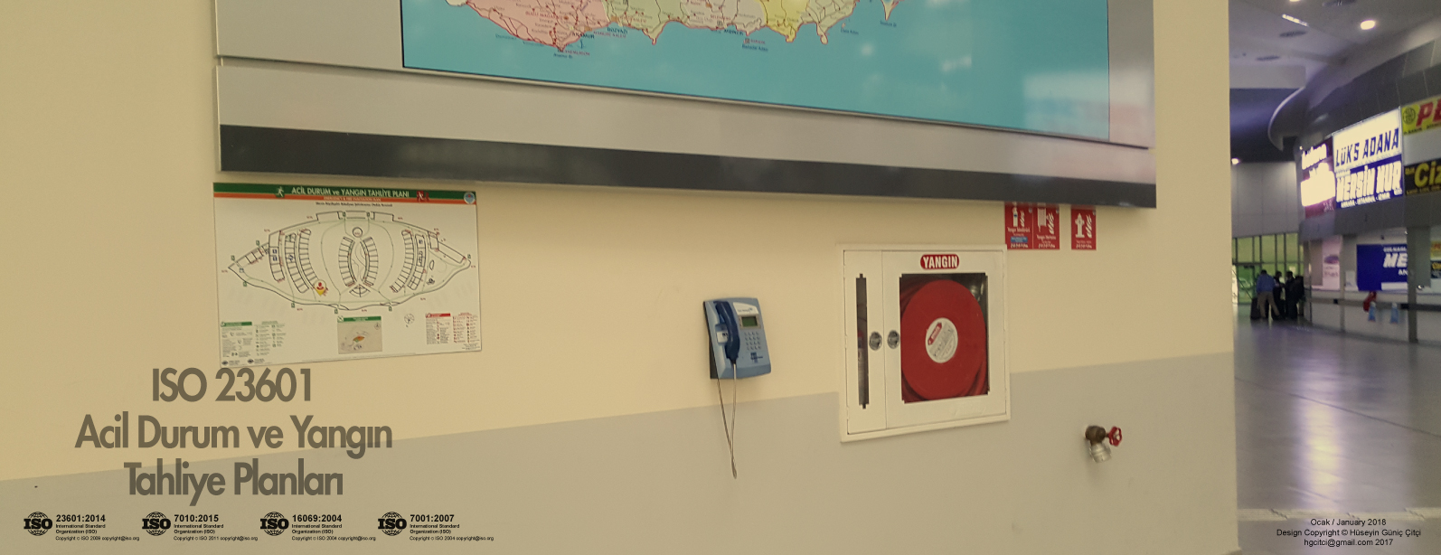 ISO 23601 Acil Durum ve Yangın Tahliye Kat Planları