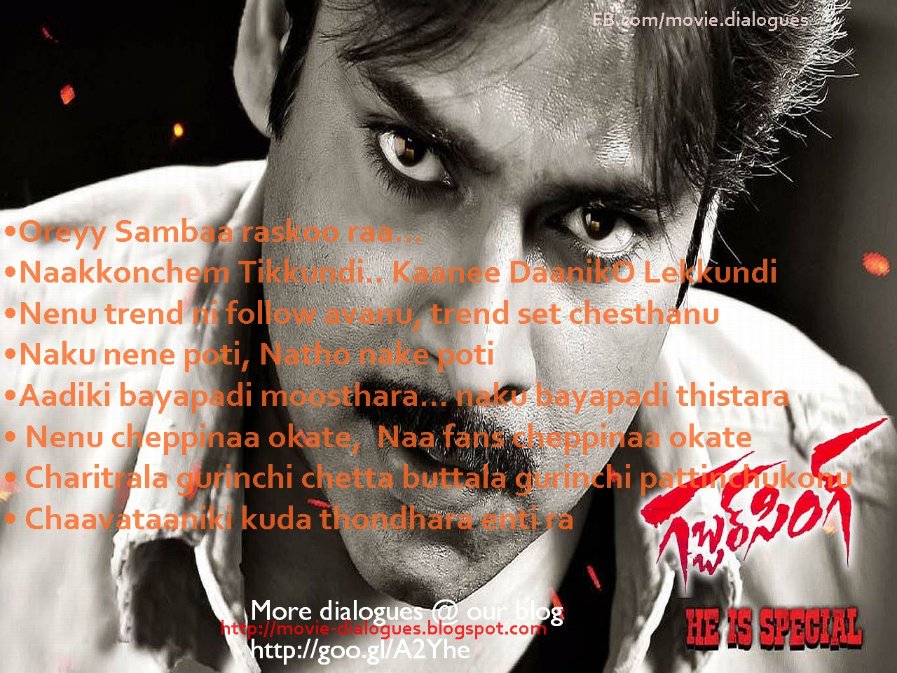 Movie Quotes and Dialogues: Pawan Kalyan Gabbar Singh Dialogues