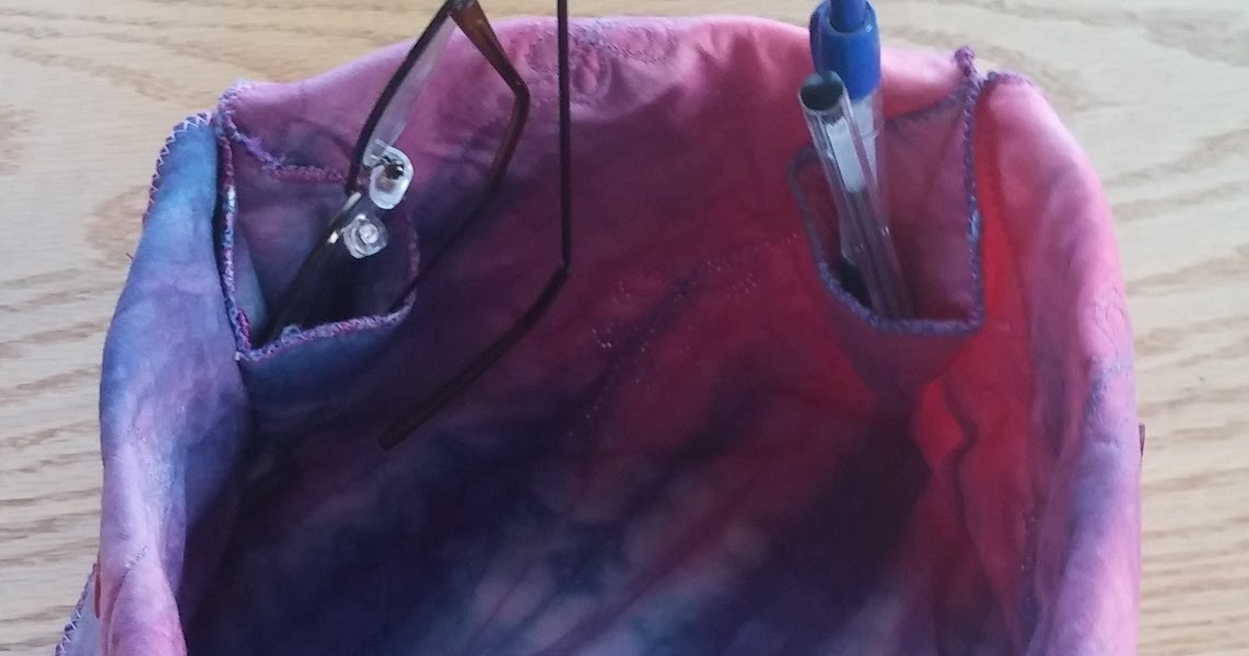 Live and Dye Color: Fabric pots for putting things in - super easy!