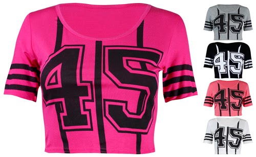MONICHIC: Trend Alert: Varsity Number Crop Tops