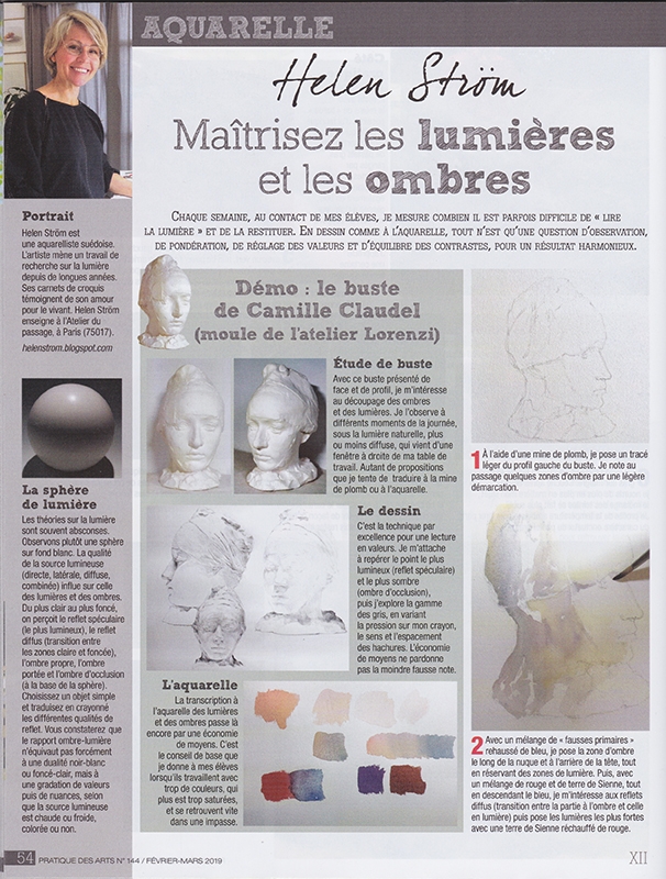 Article in French Magazine "Pratique des Arts"...