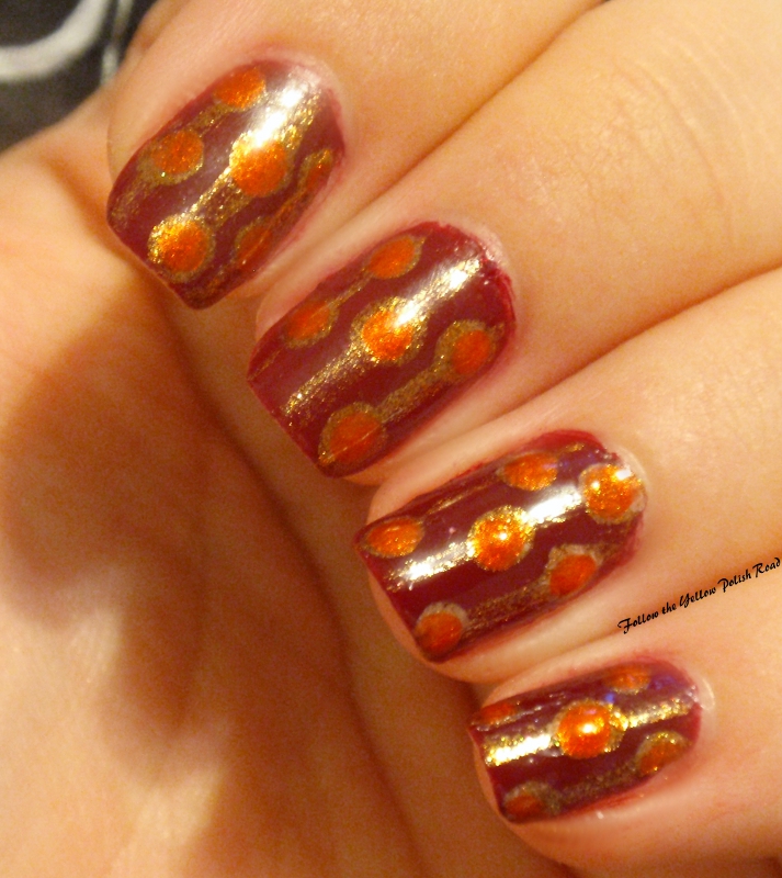 Follow the Yellow Polish Road: First Nail Art of Autumn