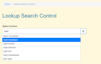 Arpit's Dynamics 365 Blog: Auto-Complete for Lookup Controls in CRM Portal