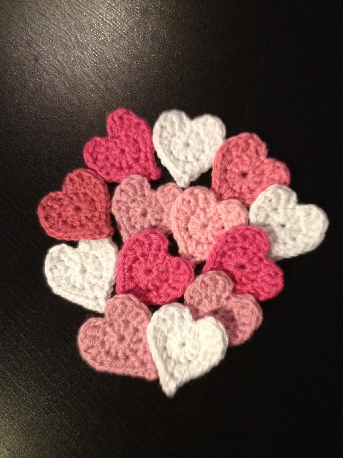 Virk och mer: Virkade hjärtan