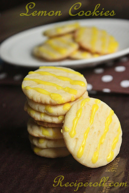 Lemon Cookies With Lemon Glaze