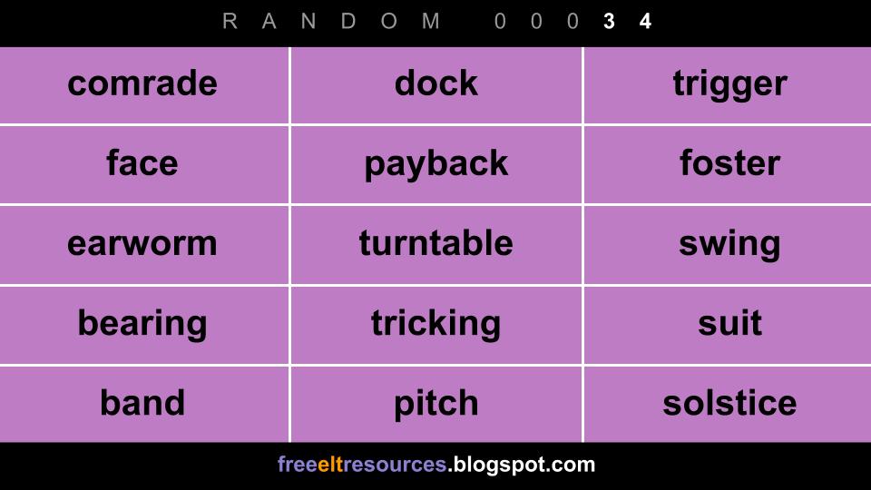 VOCABULARY Random 00034 vocabulary-random-00034