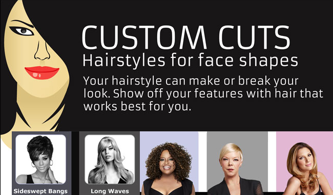Custom Cuts Hairstyles For Face Shapes [Infographic] - Visualistan
