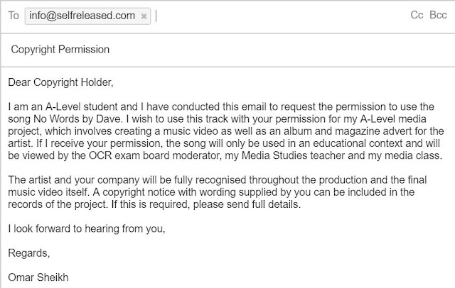 Copyright Permission Letter