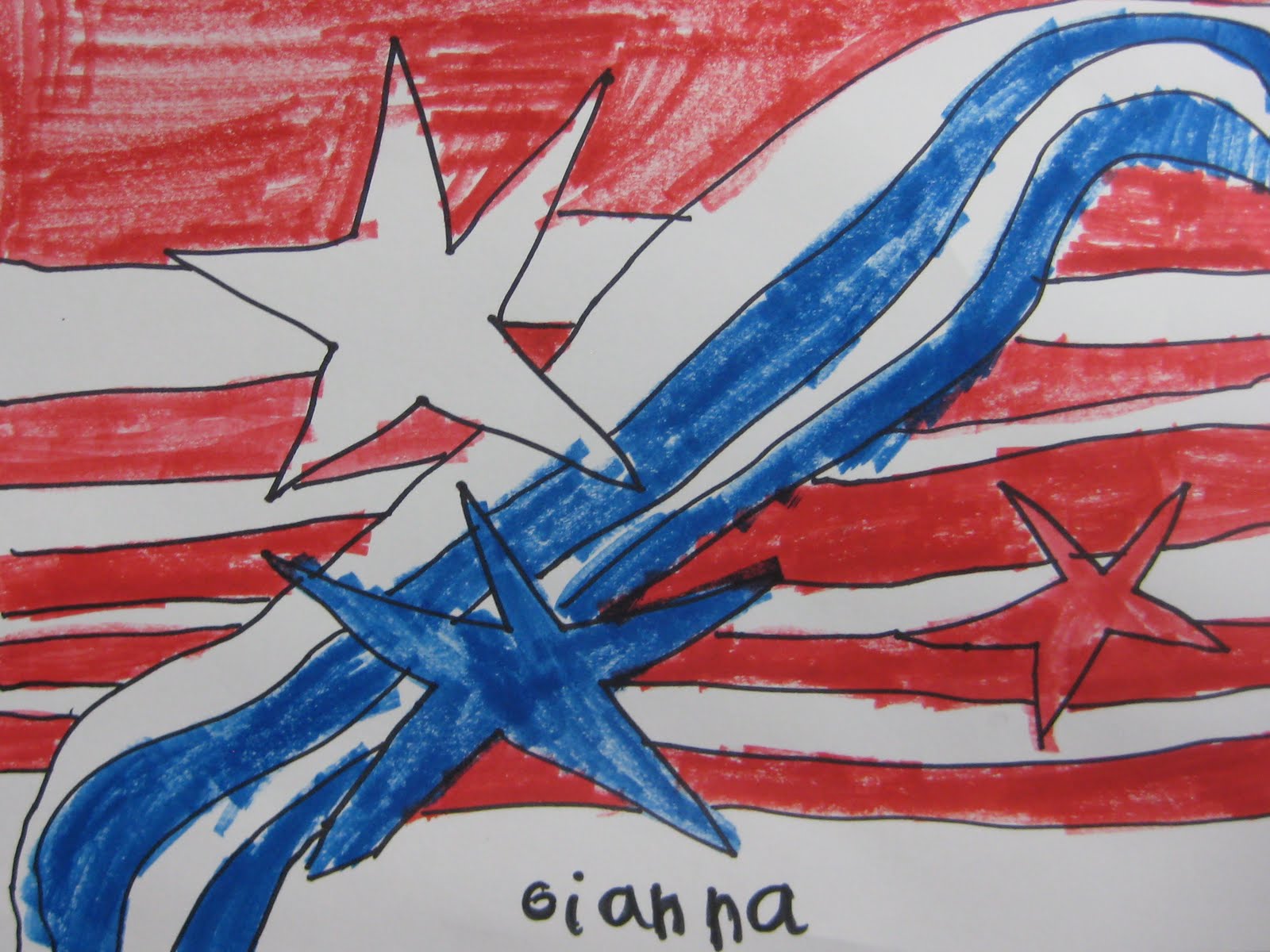 Memorial Day Flag Designs • TeachKidsArt