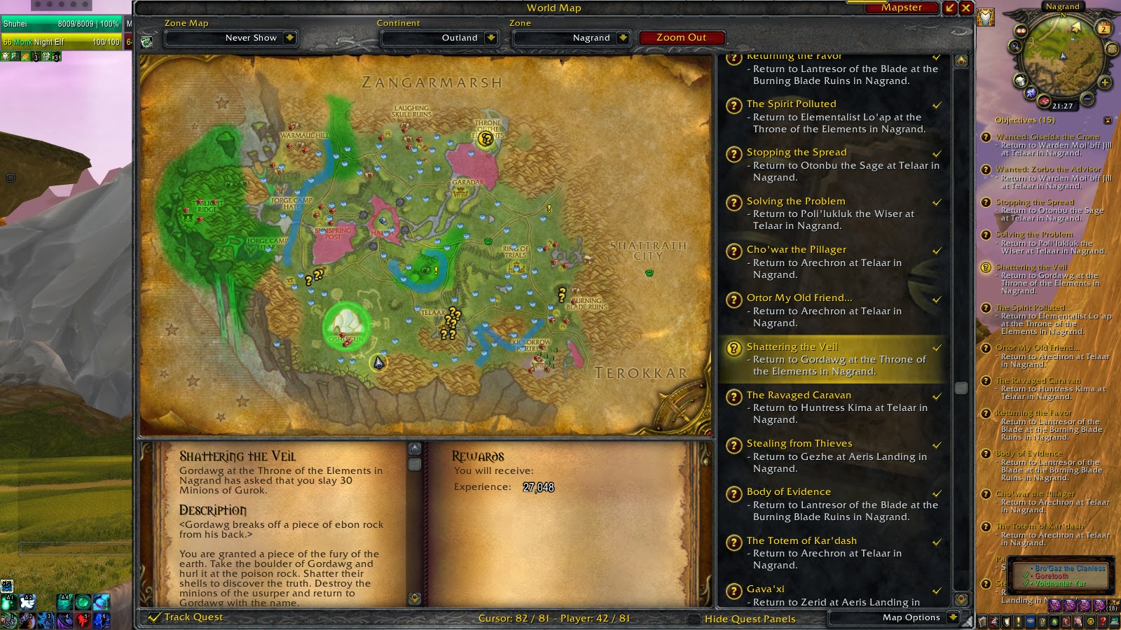 Celestial Fists: My Nagrand Round Trip