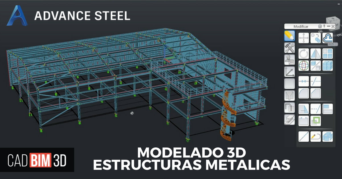 Modelado 3D Inteligente con Autodesk Advance Steel - cadBIM3D