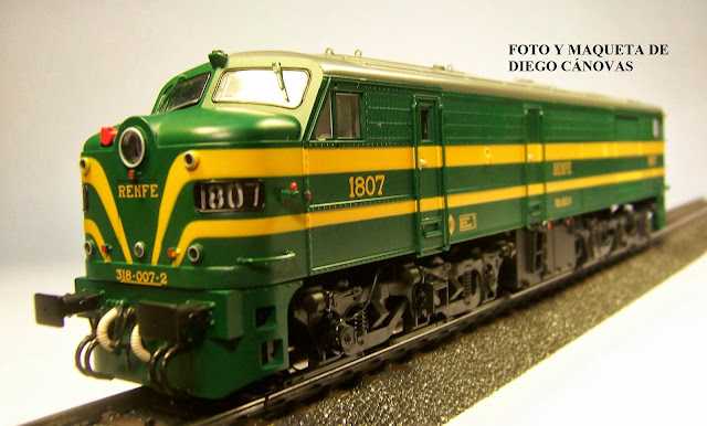 Maquetasdiego: 🚝👉 SERIE 318 | LOCOMOTORA DIESEL | RENFE | ALCO ...