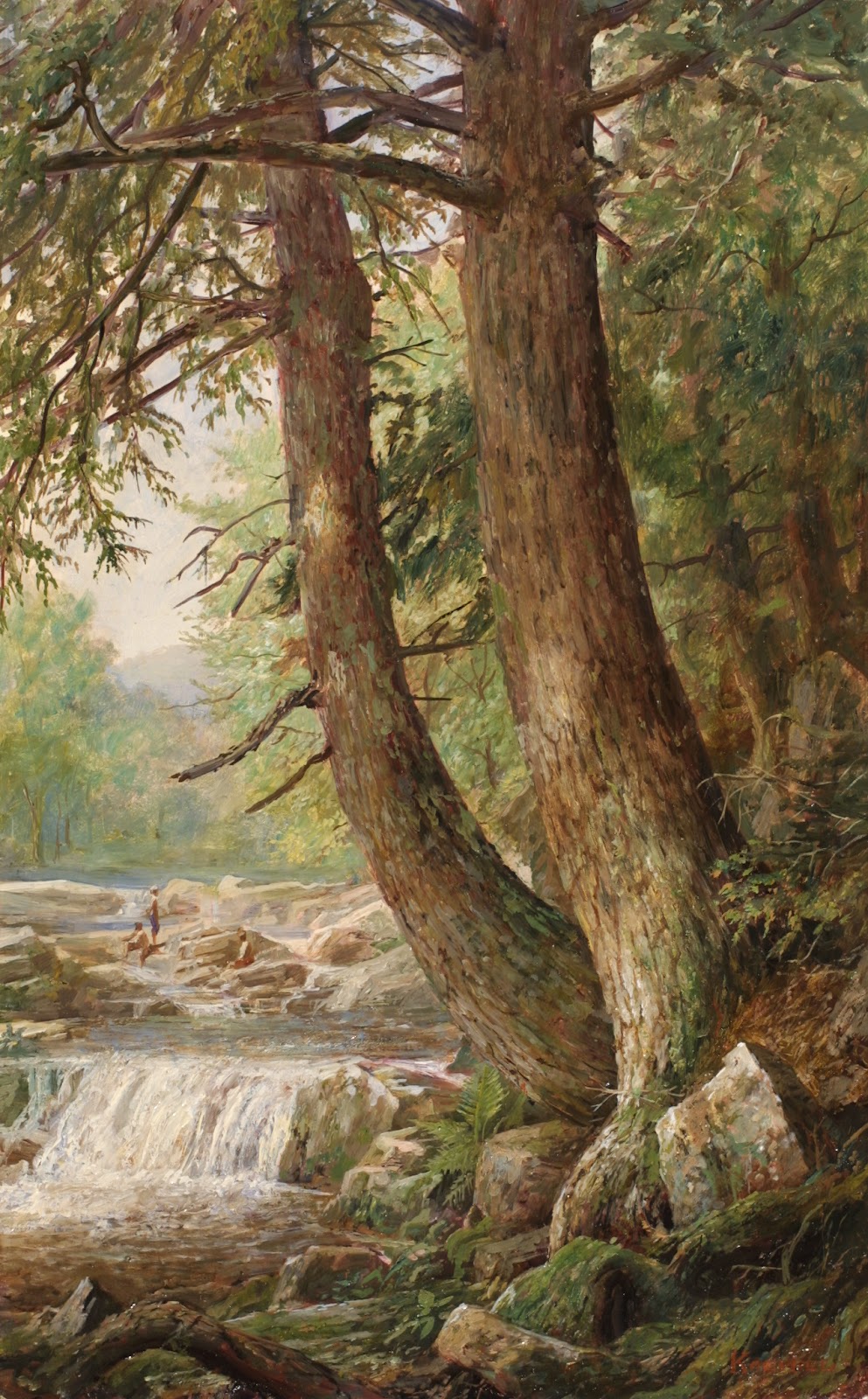 ERIK KOEPPEL: Paintings of White Mountain Waterfalls