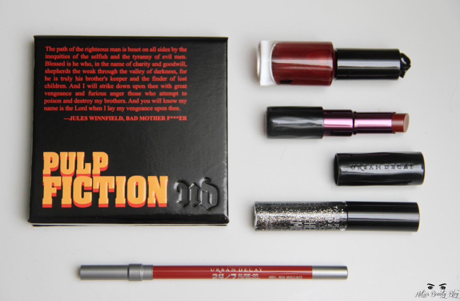 REVIEW / SWATCHES: Urban Decay's Pulp Fiction Range! - Katie Snooks