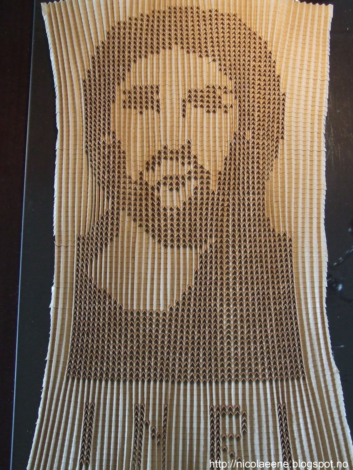 Nicolae Ene - origami: Origami Icon - Jessus Christ by Nicolae Ene