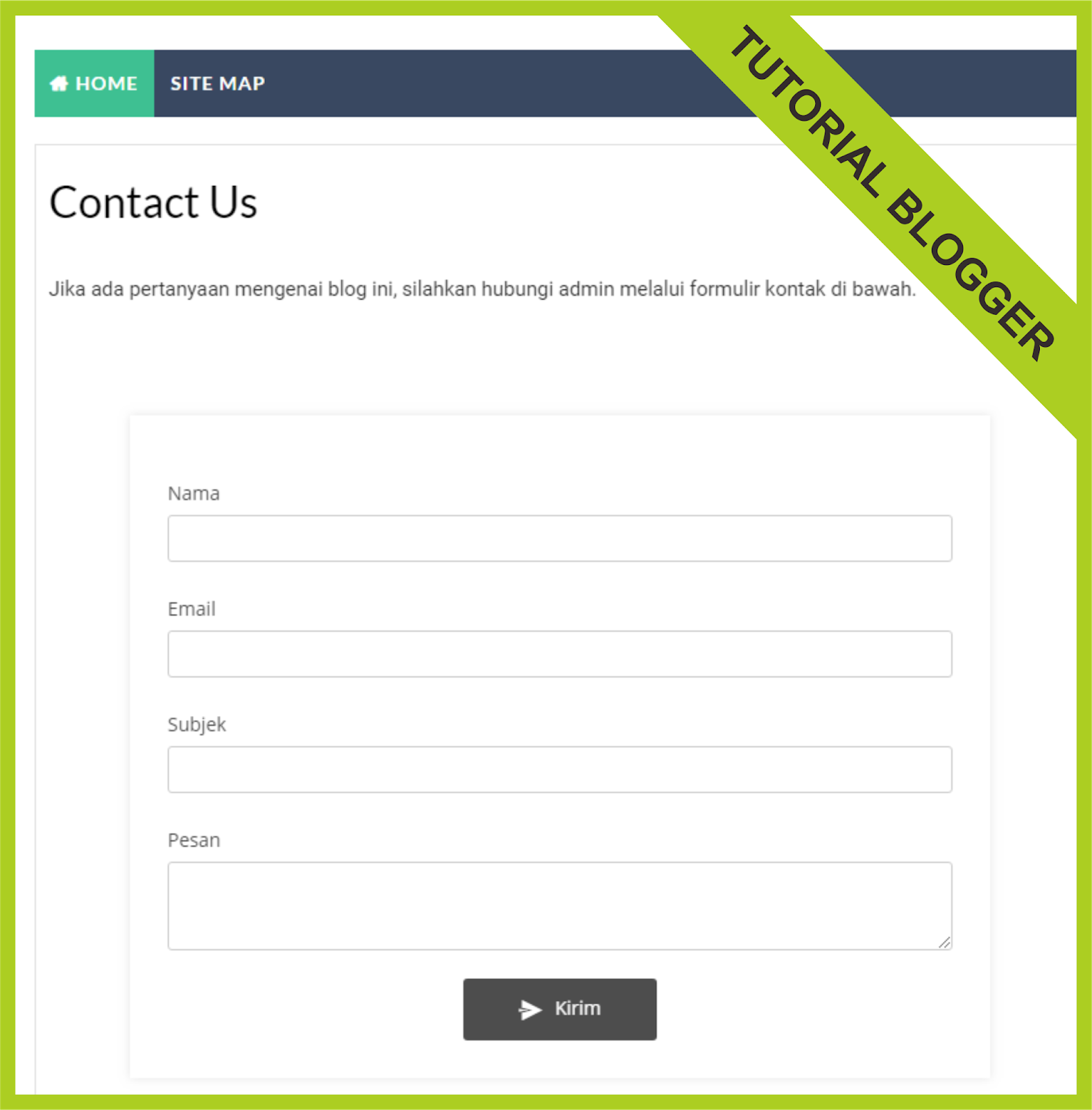 Tutorial Membuat Layanan Contact Us pada Blogger - arbu's blog