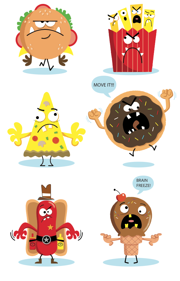 Millertoons: JUNK FOOD MONSTERS