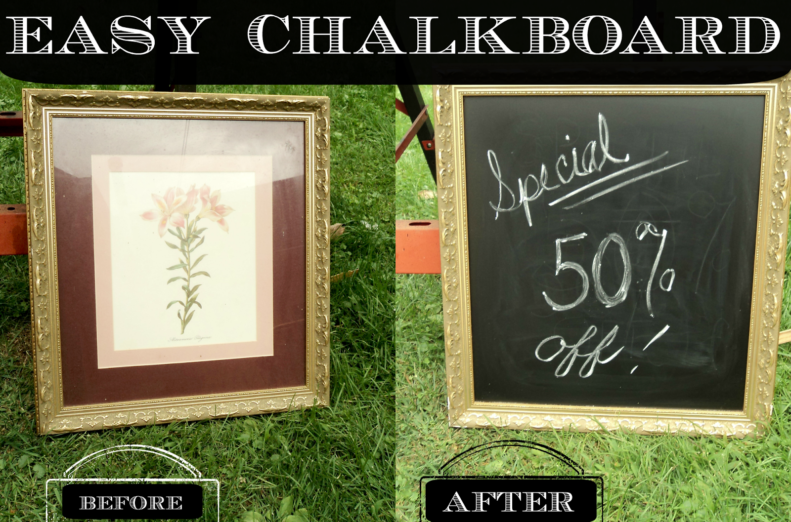 Easy Chalkboard | Redo It Yourself Inspirations : Easy Chalkboard