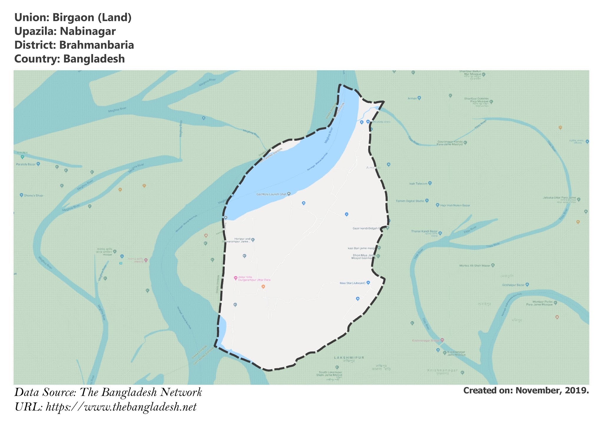 Birgaon Union, Brahmanbaria