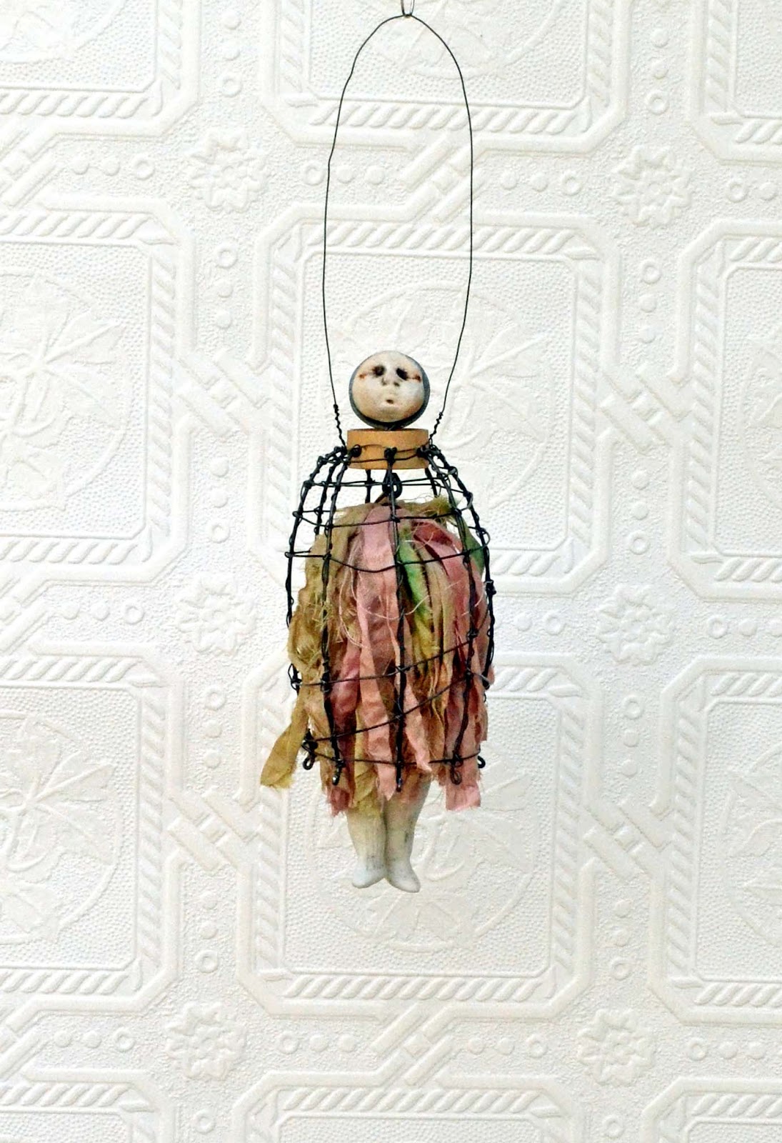 Carla Trujillo - Mixed Media Artist: Mixed Media Wire Doll