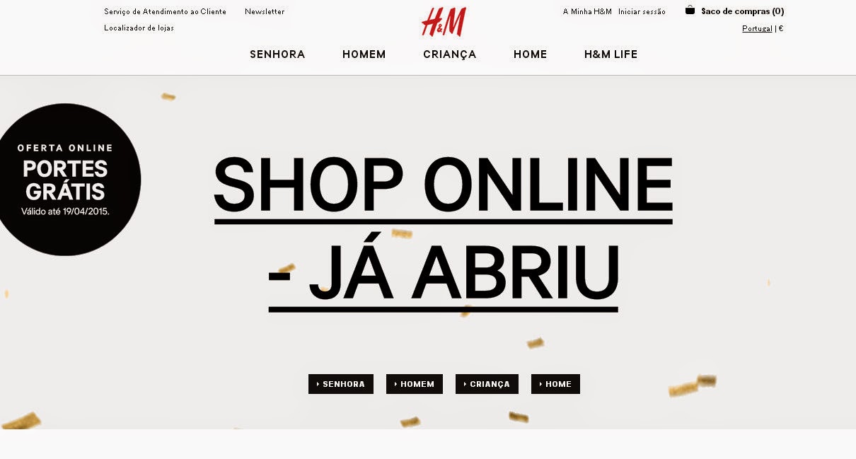 Loja Online da H&M Já Disponível em Portugal!! - Must Be...Pink!
