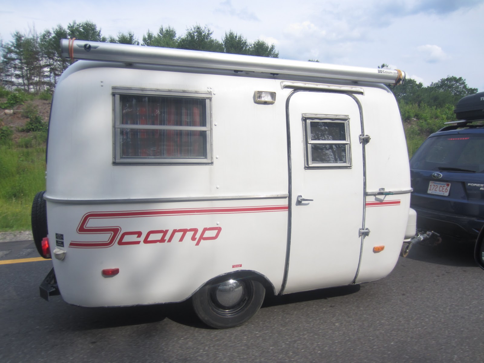 Relaxshacks.com: The Scamp- A micro camper (spotted on the highway in NH)