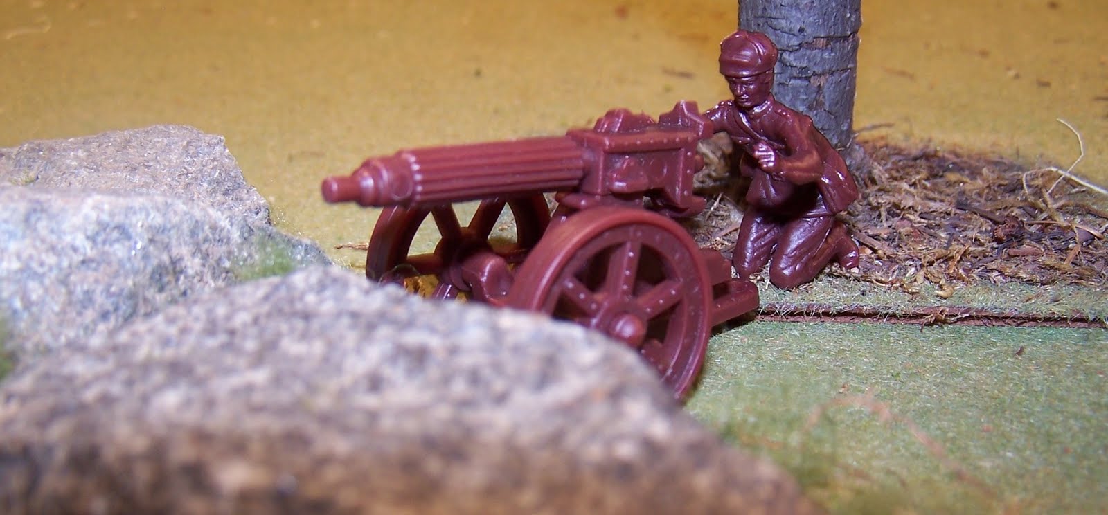 WWII Plastic Toy Soldiers: Maxim Machine Gun - Atlantic Russian Infantry