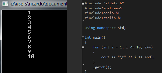 FACTORIAL C++ CON SENTENCIA FOR Y WHILE ~ TUTORIALES UNI