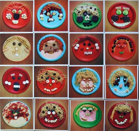 To create moments: WEEK 9. Art food. Dinner with face shape.