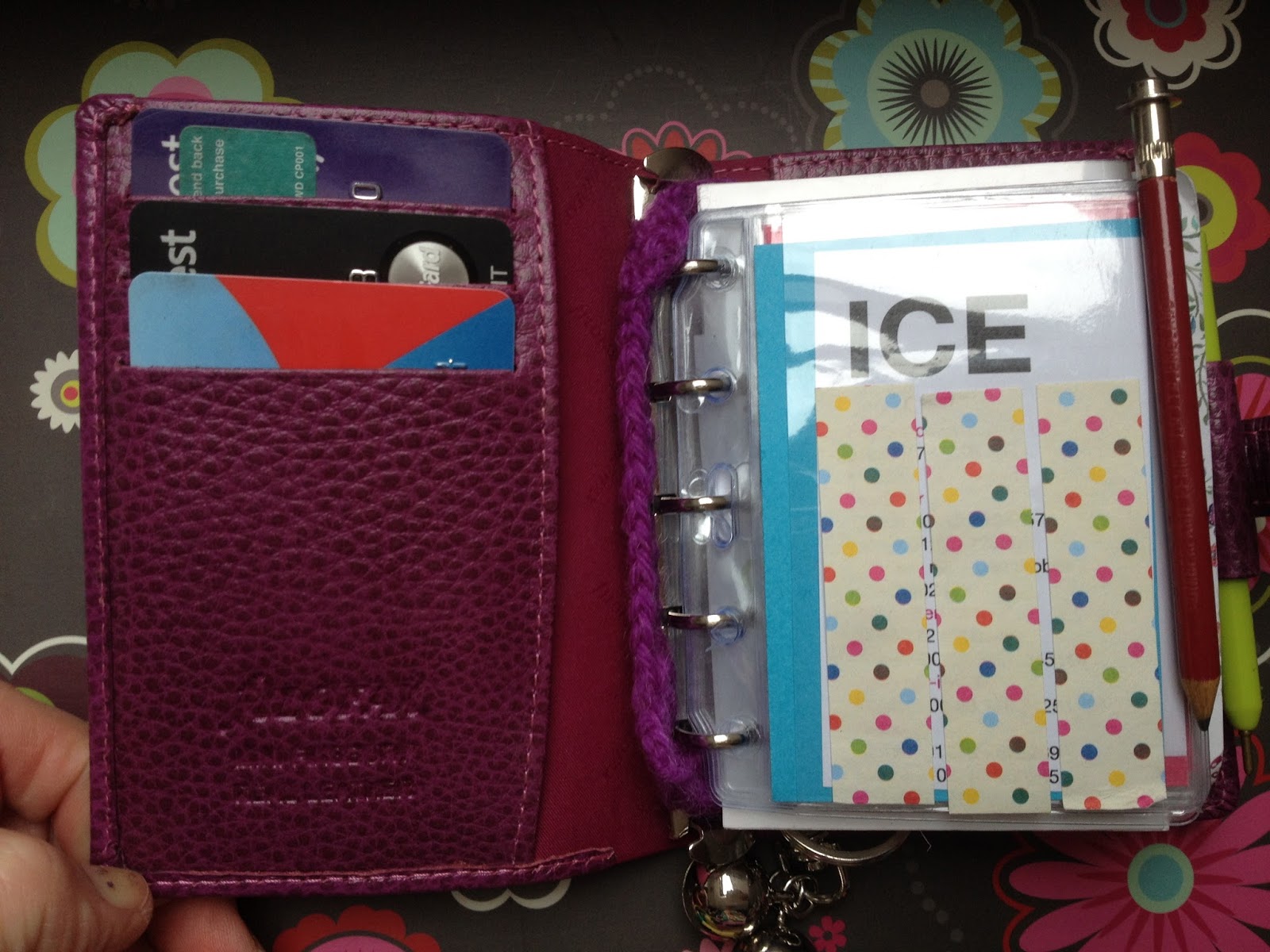 My Filofax Blog: Filofax Mini Finsbury in Raspberry