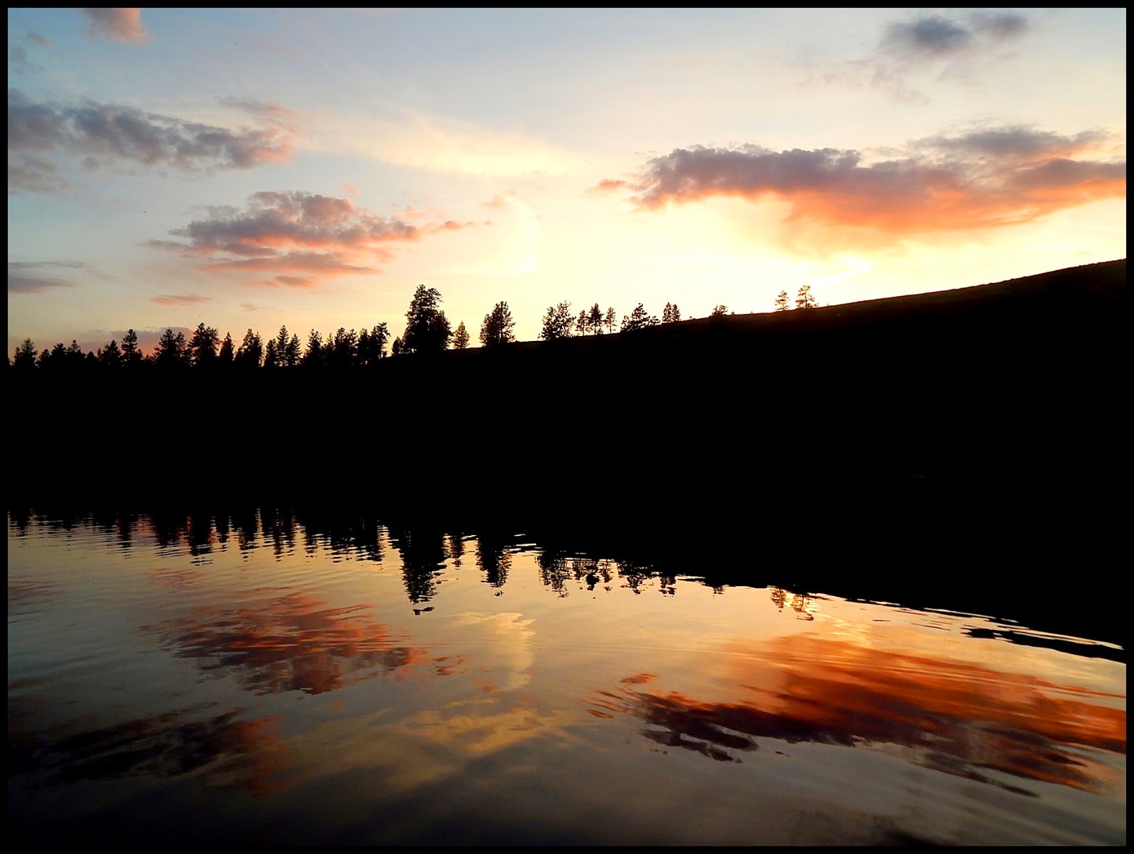 The Back Porch View: Hog Lake in the FIsh Trap BLM, WA