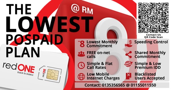 redONESA: Dapatkan Simkad Telco redONE SERENDAH RM8 Sebulan