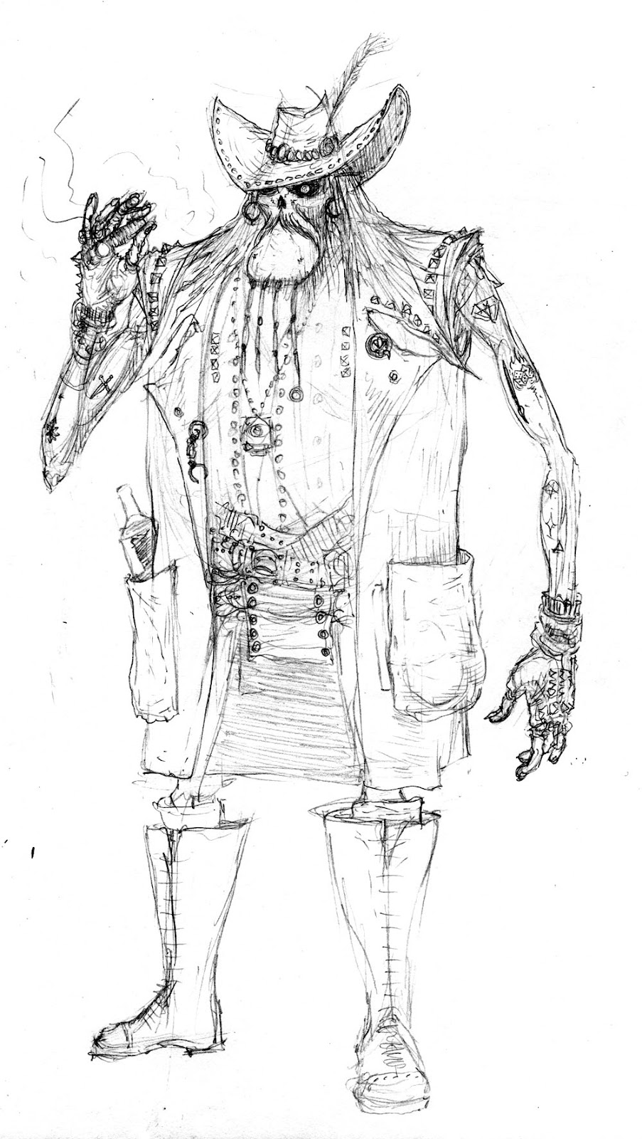 ZED MERCURY: PSYCHOPOMP: FROM THE DRAWING BOARD - 001