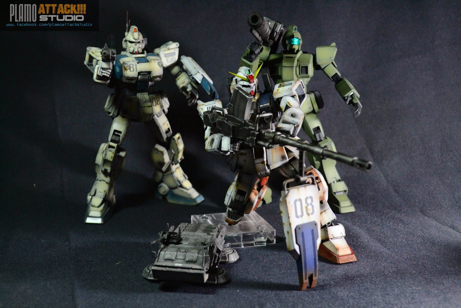 Custom Build: MG 1/100 RX-79[G] Ground Type Gundam (1 of 2 Flat+mud ...