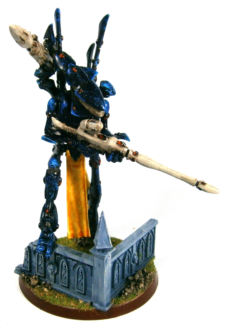 Eldar – Alaitoc it is! Wraithlord painted, and more work on the big guy ...