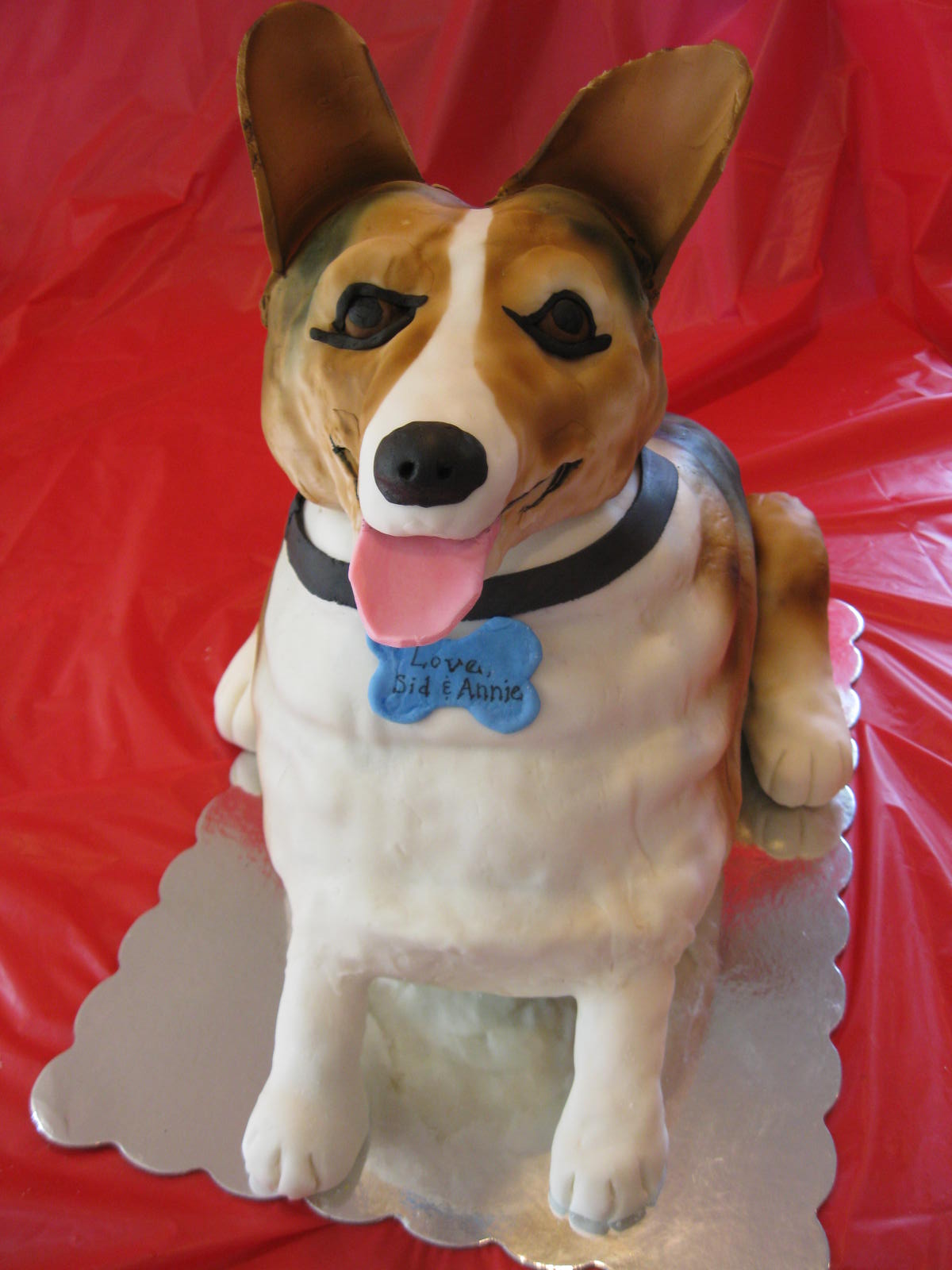 Cake It From Me: Corgi dog sculpted cake