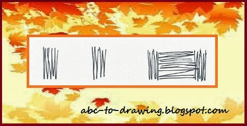 ABC To Drawing: Pumpkins on bale of hay