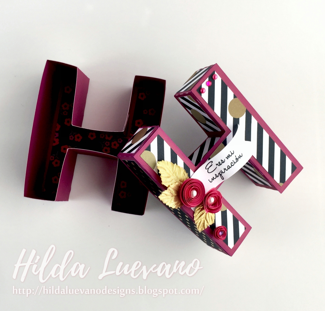 Hilda Designs: Letra 3D H en SDS